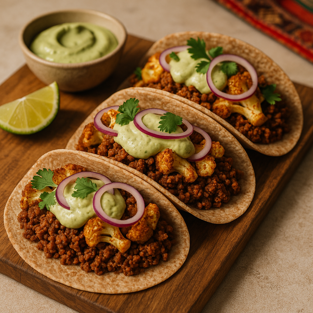 Peruvian Cauliflower Vegan Tacos- Healthy Plant-Based Recipe - cobaia ...